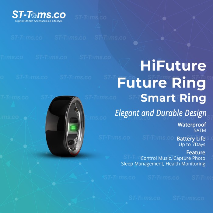 Jual HiFuture Future Ring FutureRing Smartring with Health Monitoring 5ATM | Shopee Indonesia