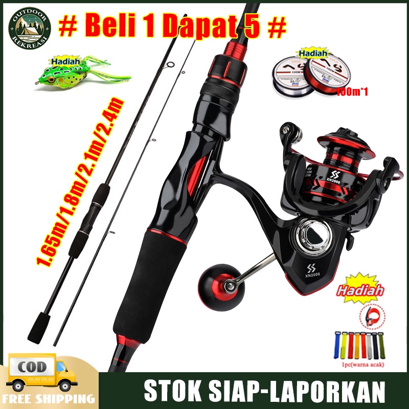 Jual Set Pancing 1.65M/1.8M Joran Pancing Dengan Bahan Serat Karbon Joran Pancing Carbon Pancing ...