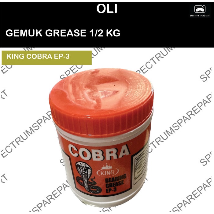 Jual STEMPET GREASE GEMUK KING COBRA EP3 1/2KG | Shopee Indonesia