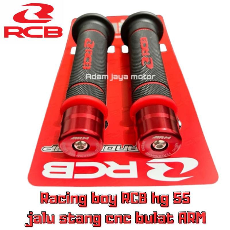Jual HANDGRIP RACING BOY ORIGINAL RCB HG55 + JALU STANG ARM BULAT FULL ...