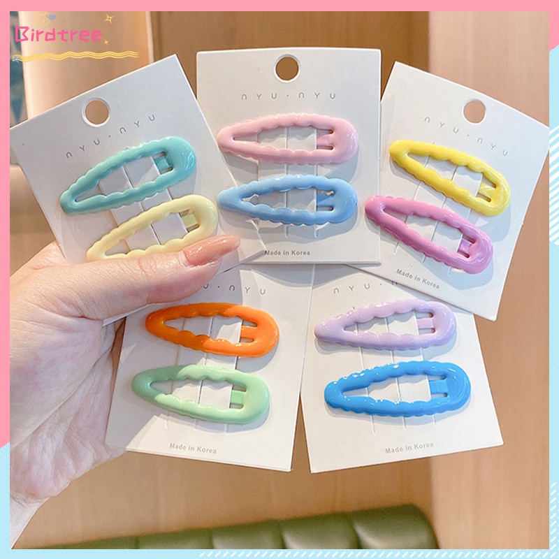 Jual [Readystock ️COD]Jepit Rambut Y2K Lucu Klip Gelombang Tetesan Air ...