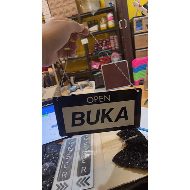Jual SIGN AKRILIK OPEN CLOSE / BUKA TUTUP | PAPAN TANDA BUKA TUTUP ...