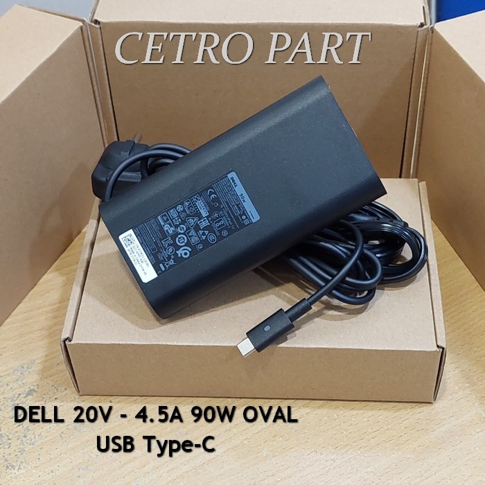 Jual Adaptor Charger Laptop DELL XPS 20V - 4.5A 90W Colokan USB Type-C -NEW | Shopee Indonesia