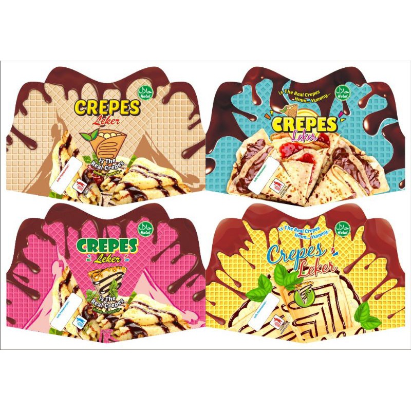 Jual kertas krepes murah/ bungkus krepes / krepes jajan viral | Shopee ...
