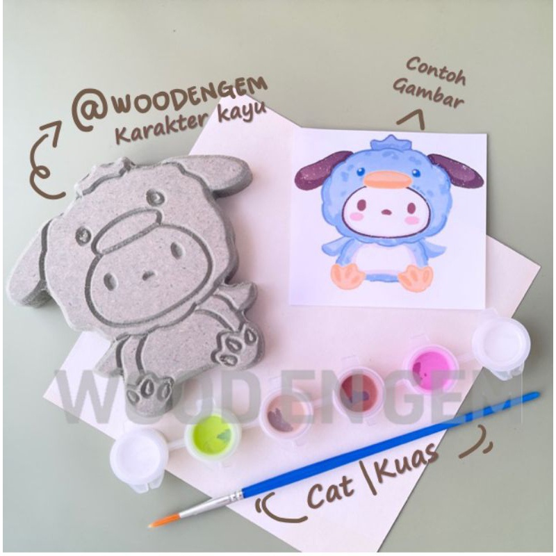 Jual DIY Wood Character Painting Melukis Kayu Mainan Anak Hampers ...