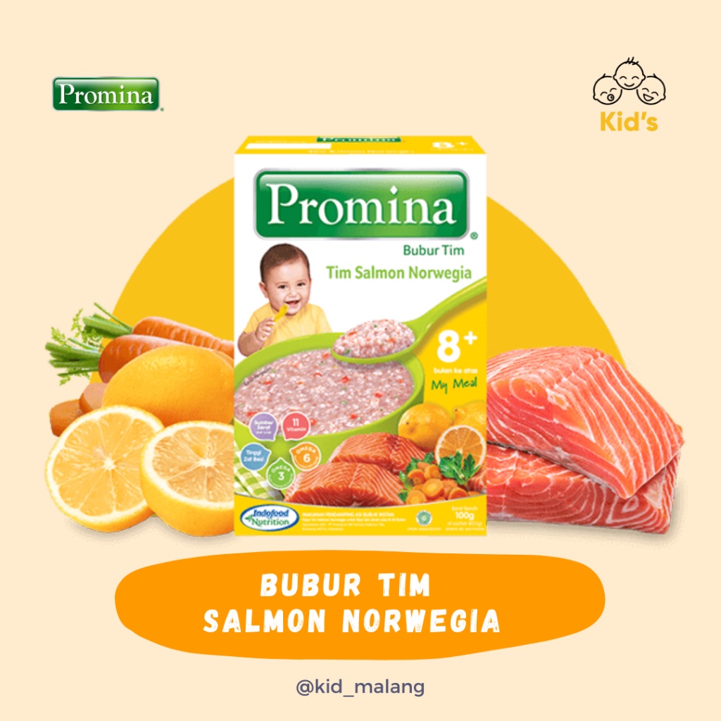 Jual PROMINA BUBUR TIM SALMON NORWEGIA BOX 100GR | Shopee Indonesia