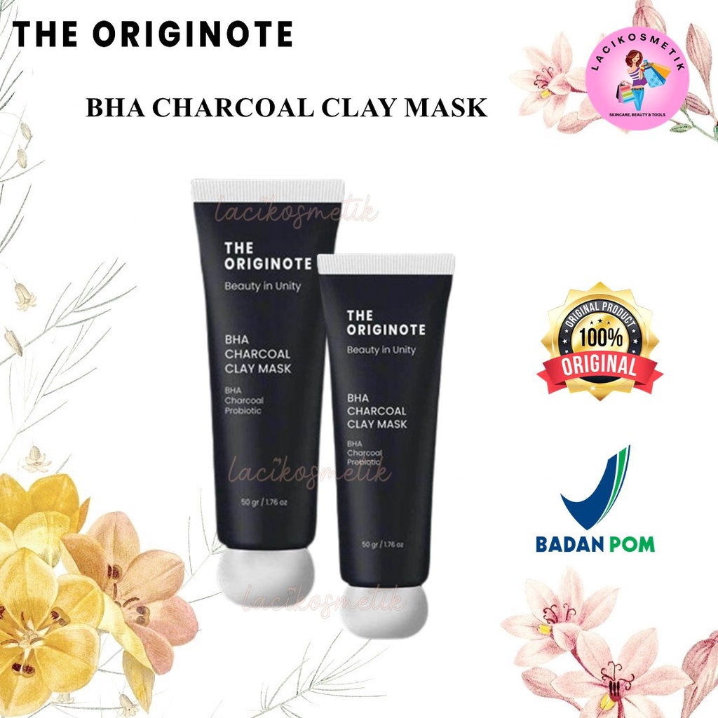 Jual LACIKOSME THE ORIGINOTE BHA CHARCOAL CLAY MASK - MUD MASK ...