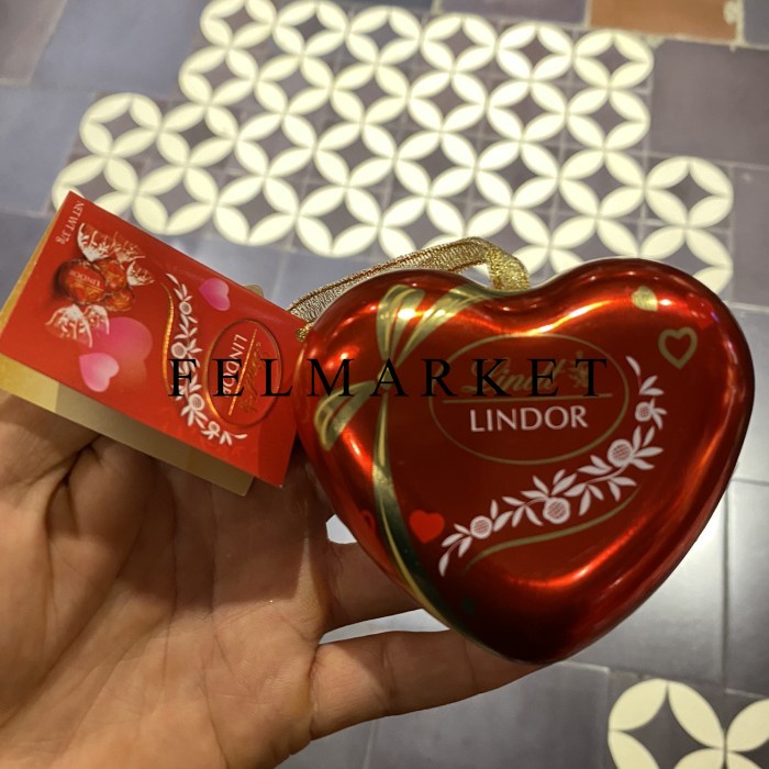 Jual Cokelat Lindt Lindor Trio Heart Tin / Coklat Lindor / Pack ...