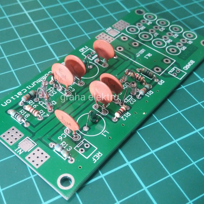 Jual pcb kit swr vswr power meter strip true line coupler FM vhf GO165 ...