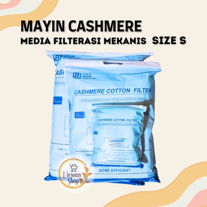 Jual Mayin Cashmere Cotton Filter Mekanis Kapas Busa Aquarium Ikan Size ...