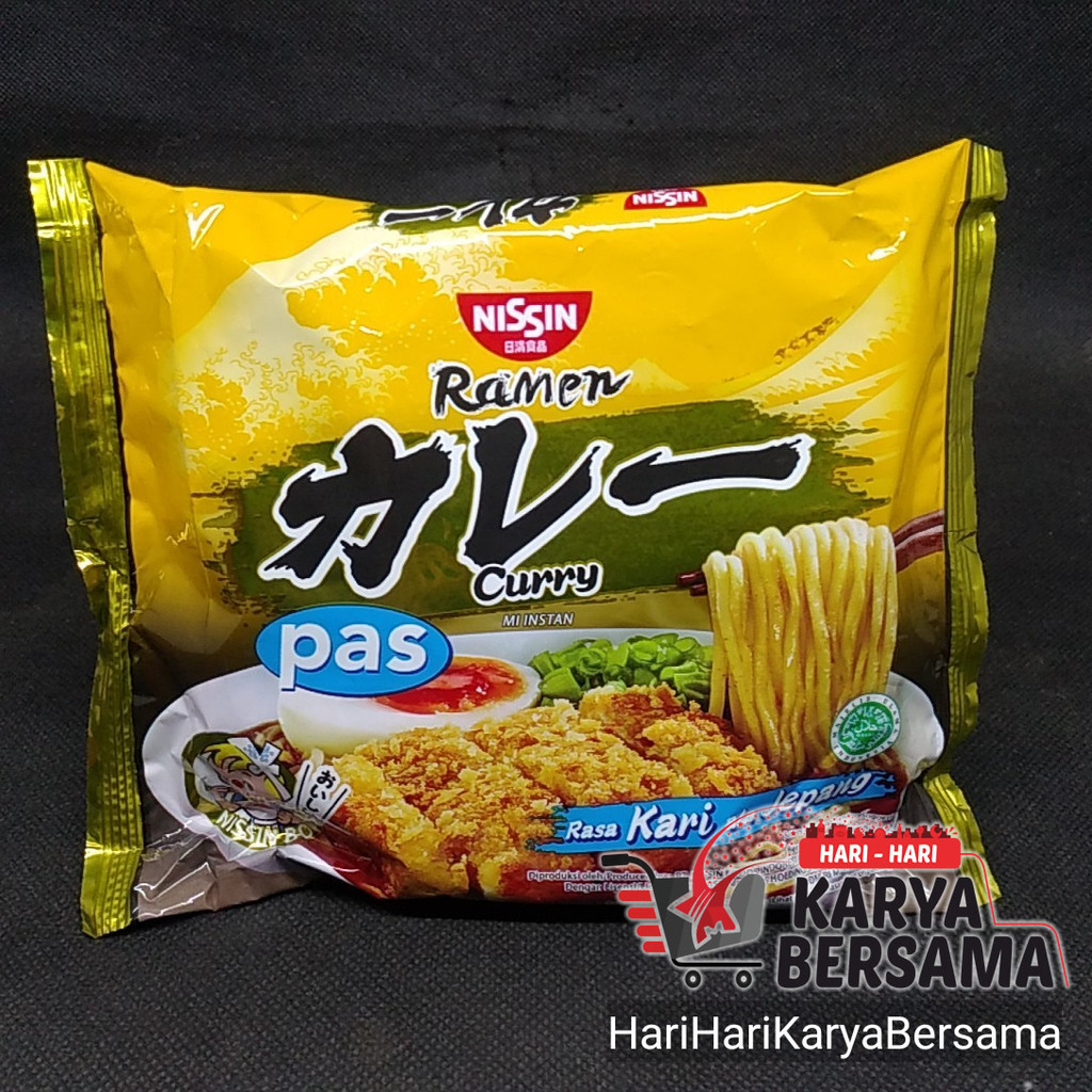 Jual MIE INSTANT NISSIN RAMEN CURRY PAS RASA KARI ALA JEPANG 76GR ...