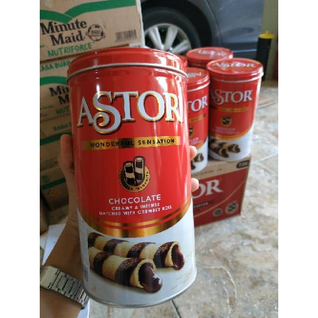 Jual Astor 330g Kaleng Astor Wafer Cokelat | Shopee Indonesia