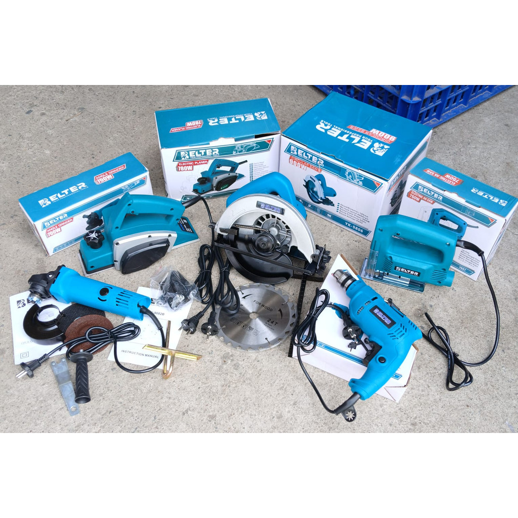 Jual Paket tukang kayu lengkap !! 6 JENIS MESIN dari BOR 10MM / MESIN ...