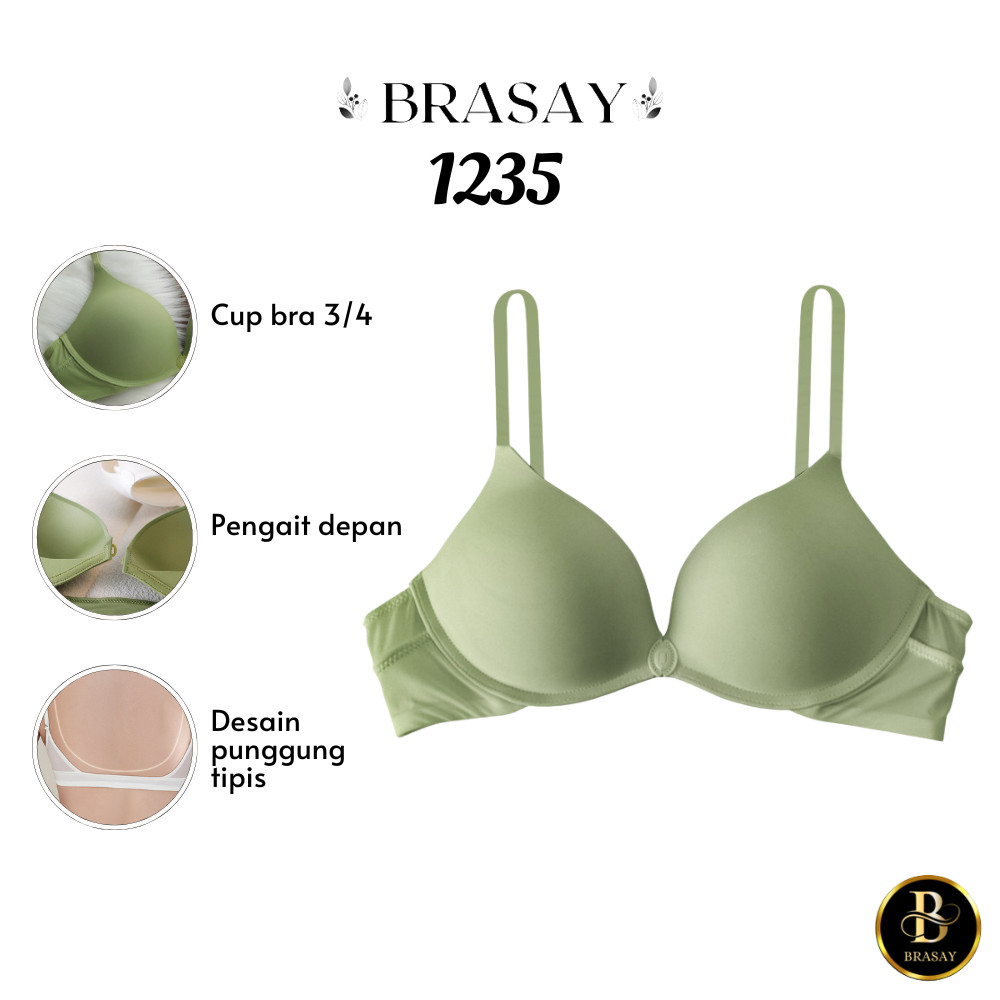 Jual Brasay Push Up Bra Wanita Kancing Depan BH Wanita Pengait depan ...
