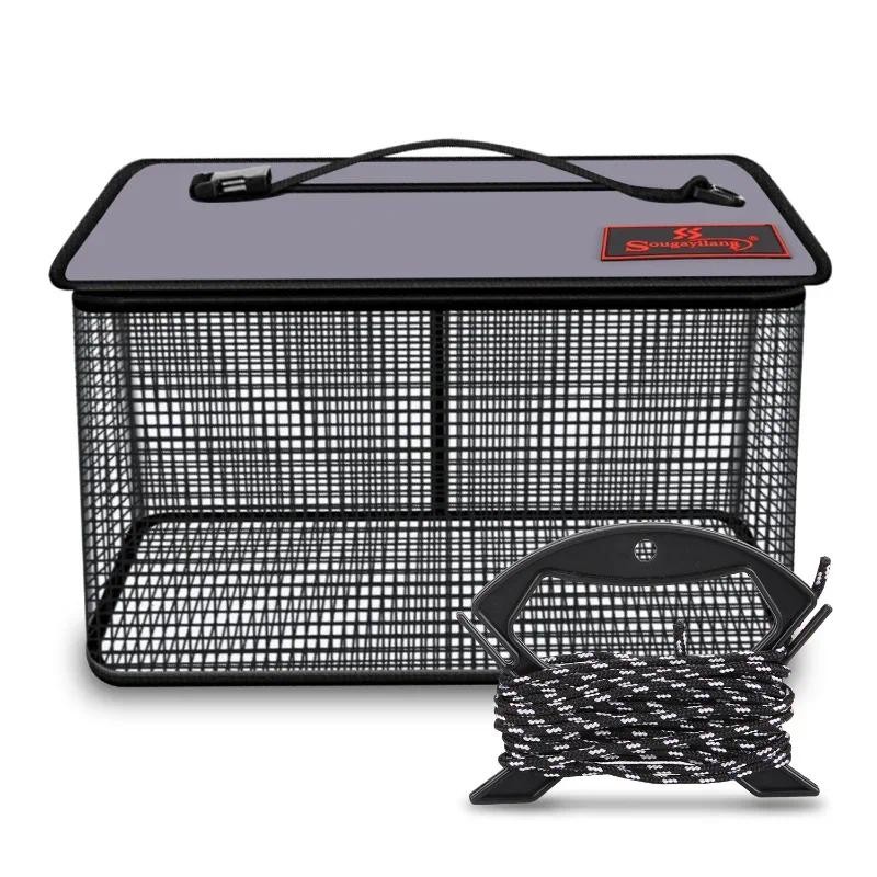 Jual Sougayilang Foldable Fishing Cage Net Fish Carp Bait Cage Shrimp ...