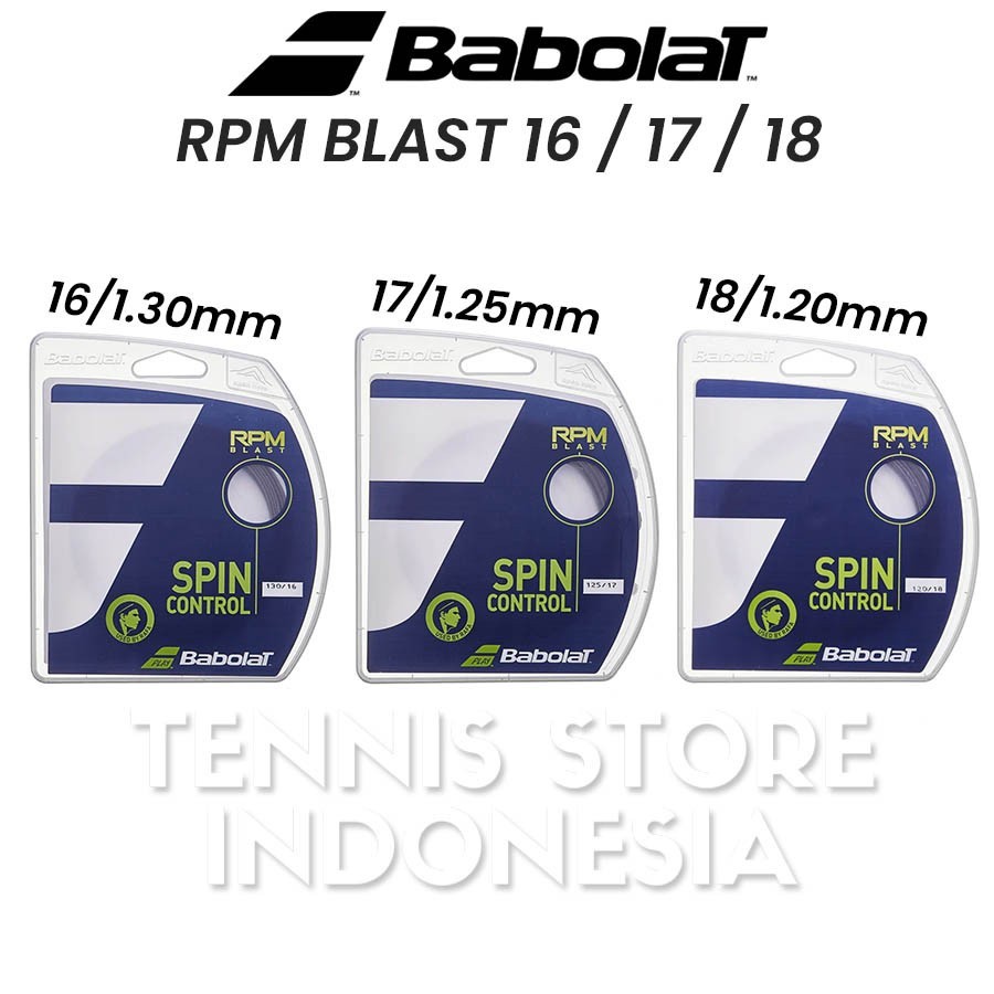 Jual Senar Tenis Babolat RPM Blast Spin Control 16 / 17 / 18 Original ...
