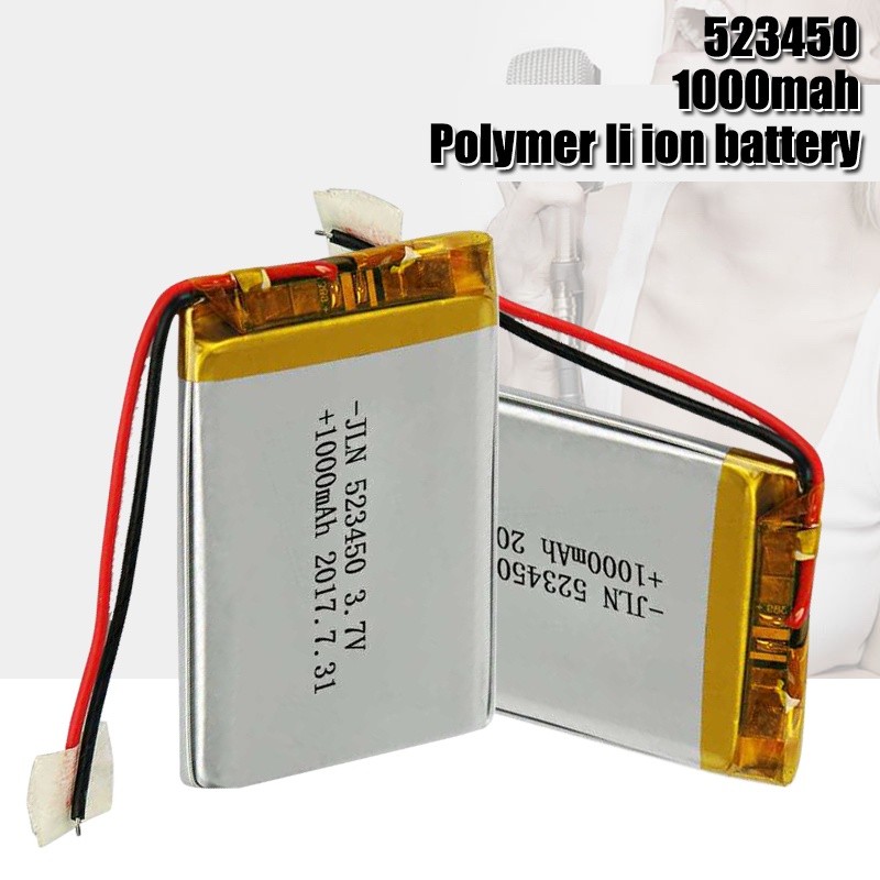 Jual 1000mah 3 7v 523450 Baterai Lithium Lithium Isi Ulang Baterai Li