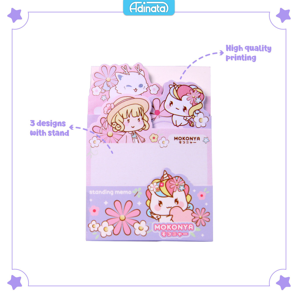 Jual Mokonya Standing Memo 2550-4620 memo lucu / notes / stand memo ...