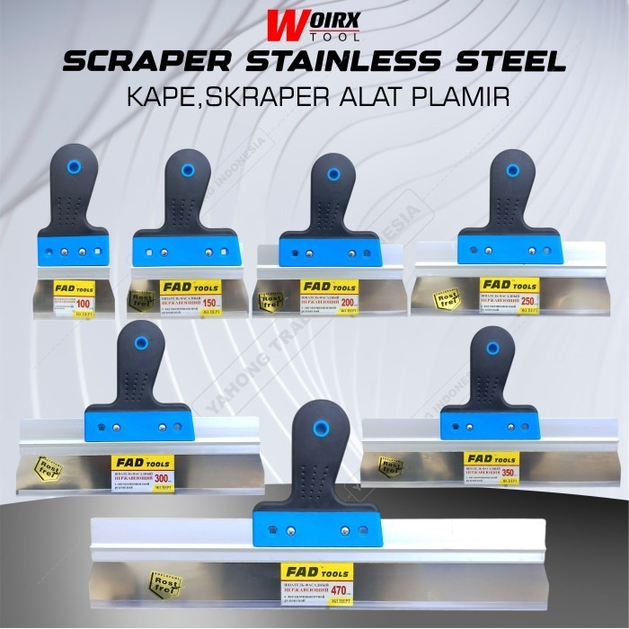 Jual Scraper Kape Alat Plamir Stainless Steel Alat Plamir Compon Aci ...