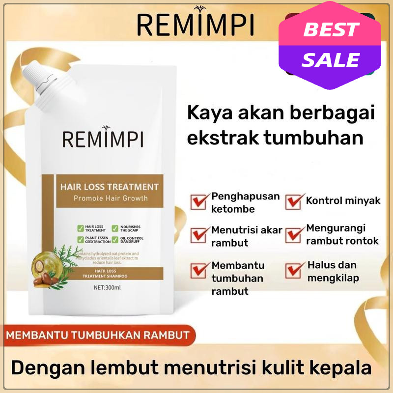 Jual REMIMPI Anti Hair Fall Hair Treatment Shampoo Oil Control Anti ...
