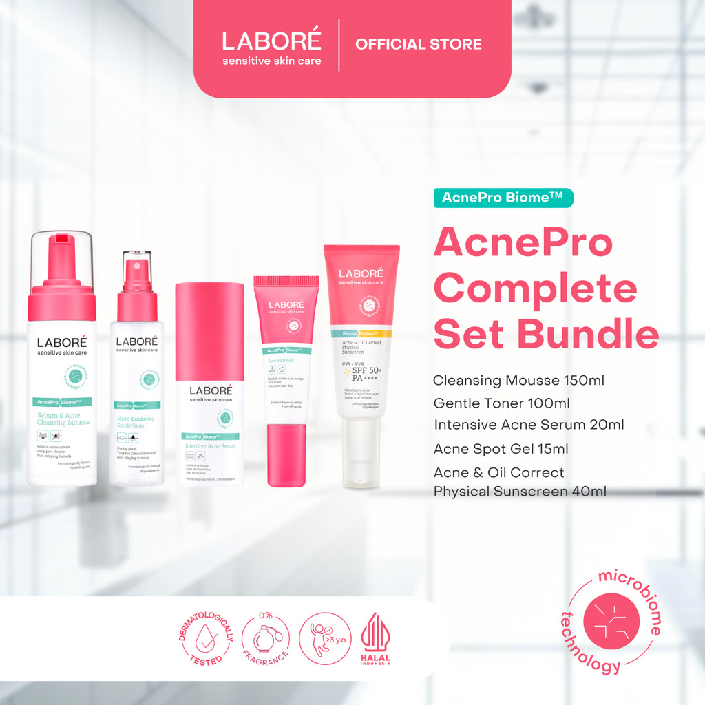 Jual [Best Sunscreen by US Dermatologist] Labore AcnePro Complete Set ...