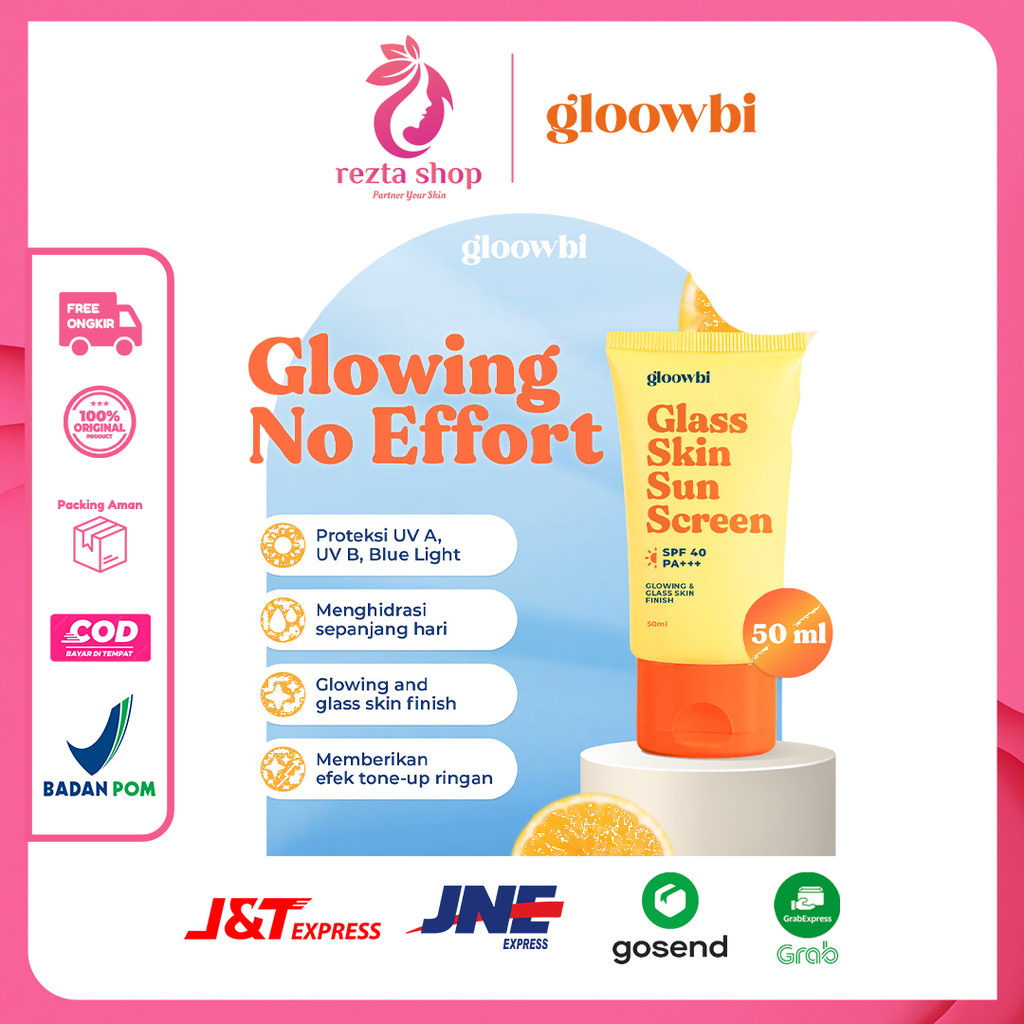 Jual GLOOWBI Glass Skin Sunscreen SPF40 PA+++ | Shopee Indonesia