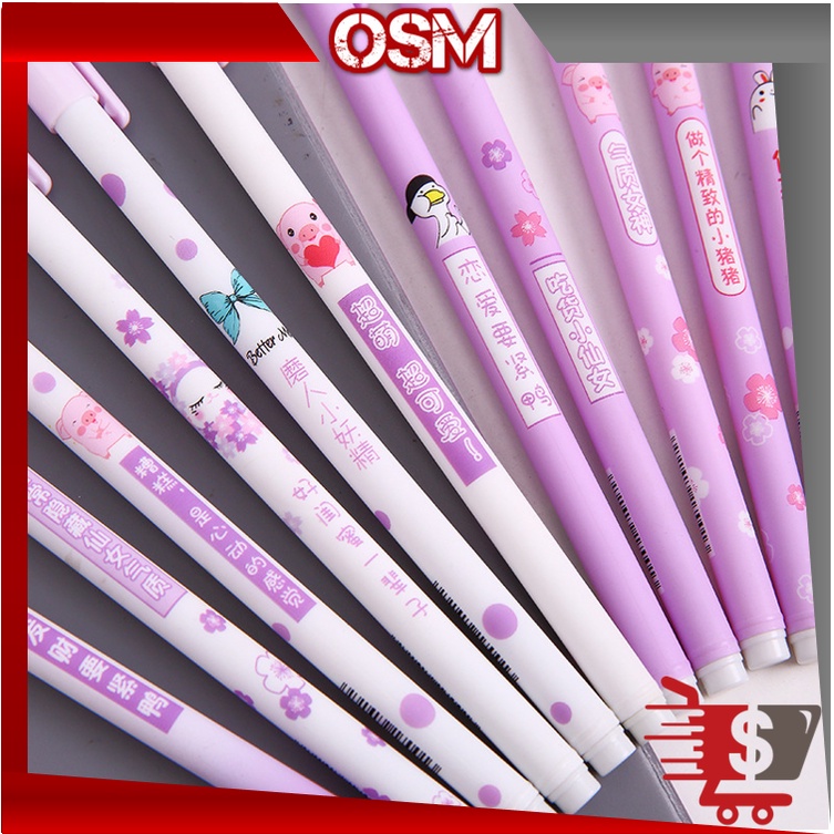 Jual OSM - S5717 Pulpen Gel Motif Cartoon Ungu Space Girl / Pulpen ...