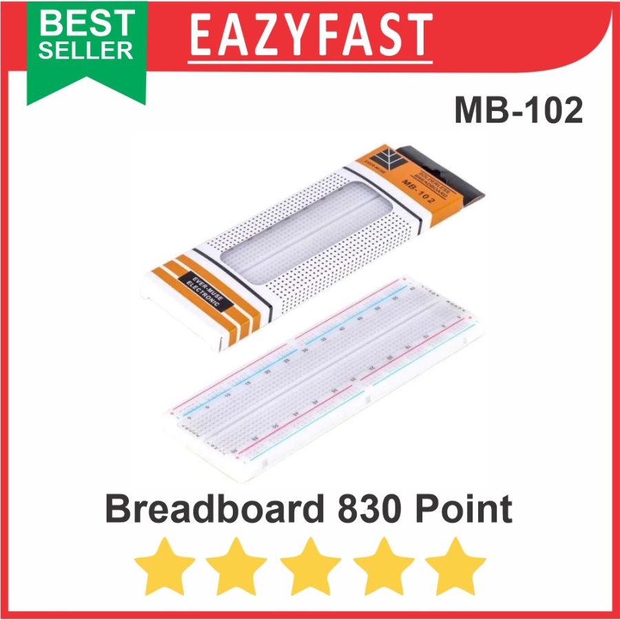 Jual Breadboard 830 P Pin Point Lubang Arduino Bread Project Proto Board | Shopee Indonesia