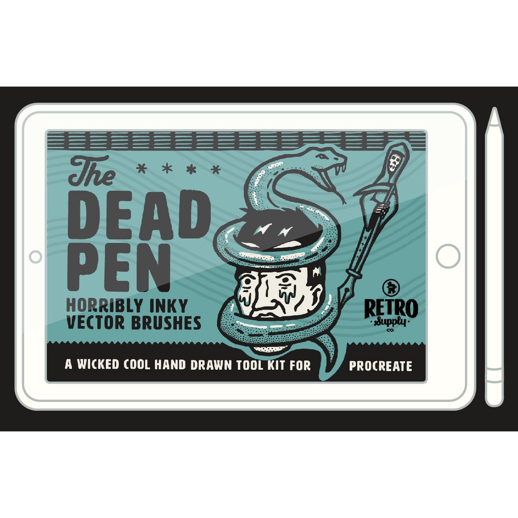 Jual Procreate Brush - The Dead Pen Toolkit for Procreate ( Free gift ...