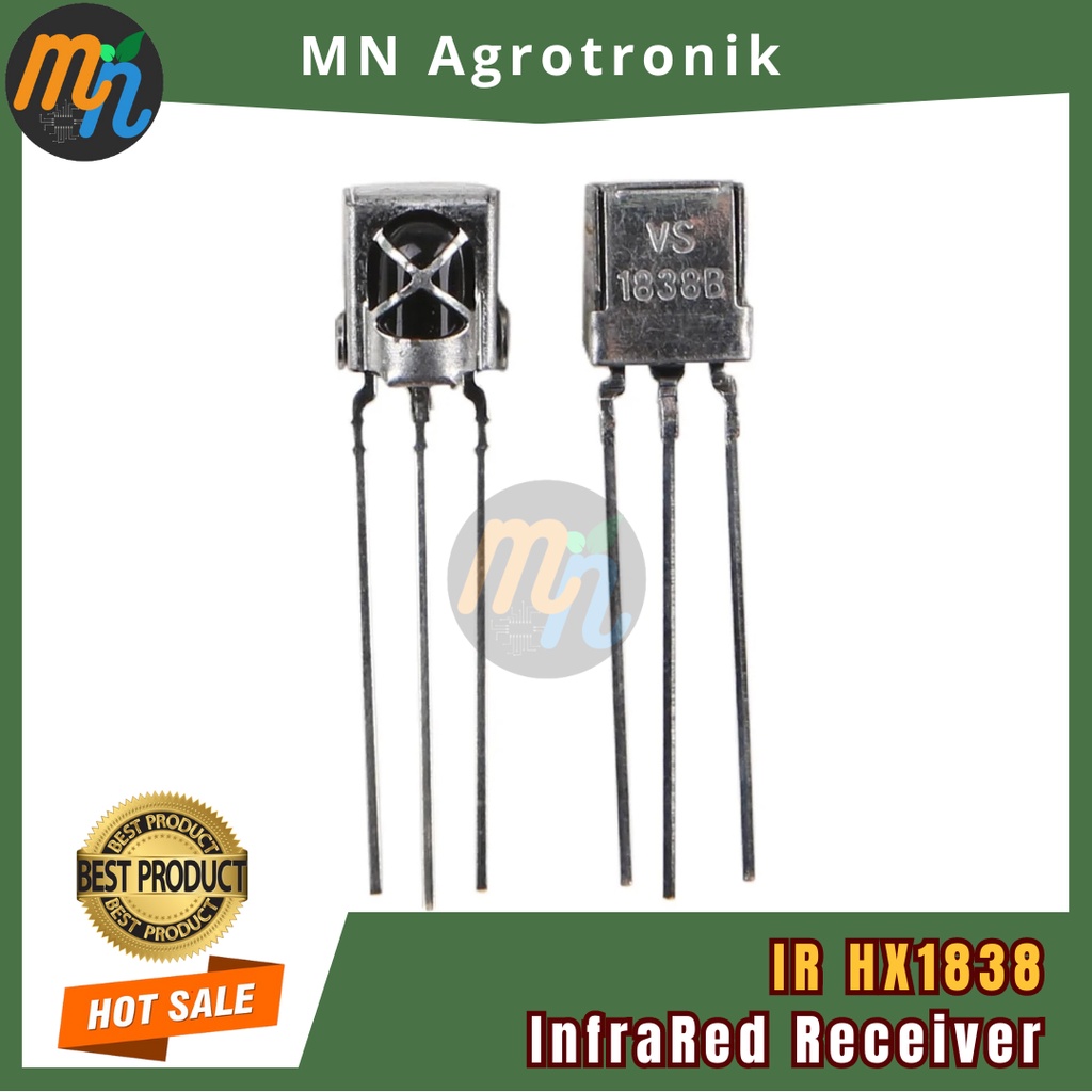 Jual HX1838 38kHz UNIVERSAL IR INFRARED RECEIVER | Shopee Indonesia