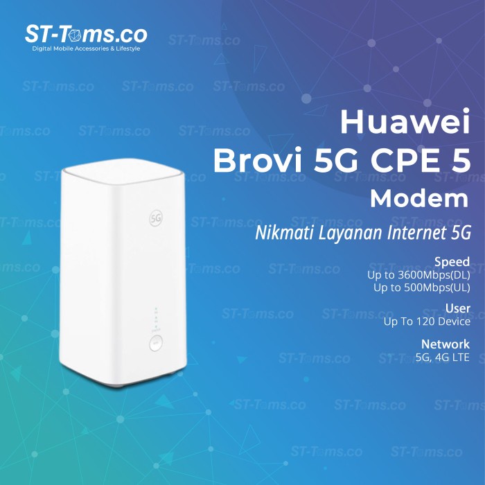 Jual Huawei Brovi 5G CPE 5 H155-381 Modem Router Wifi Unlock All Operator | Shopee Indonesia