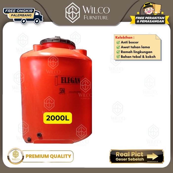 Jual Tanki Air 2000 Liter Elegan Oren / Tandon Air Elegan SNI | Tangki ...