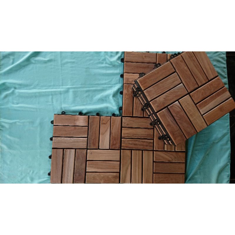 Jual Lantai Kayu Jati Outdoor Dekorasi Taman balkon rooftop runnen ...