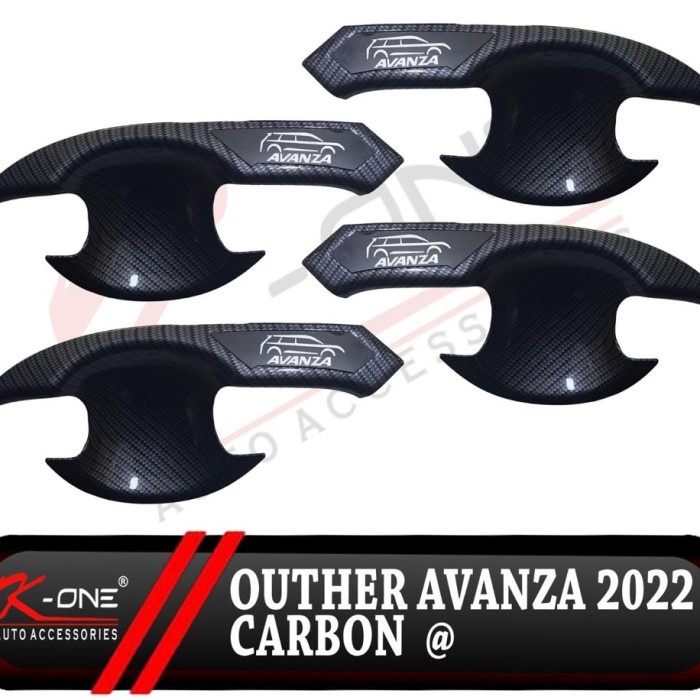 Jual Outer handle elegant carbon Mangkok pintu mobil Avanza 2022-2023 ...