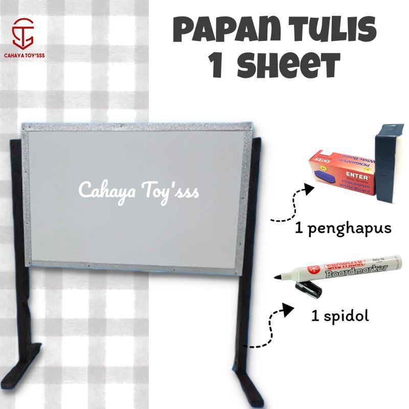 Jual Papan Tulis Whiteboard + Standing | Shopee Indonesia