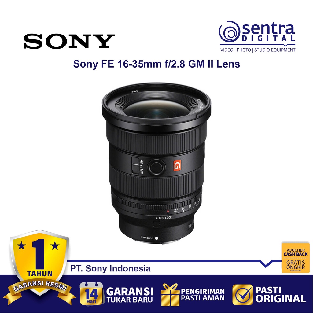 Jual Sony FE 16-35mm f/2.8 GM II Lens ( SEL1635GM2 ) | Shopee Indonesia