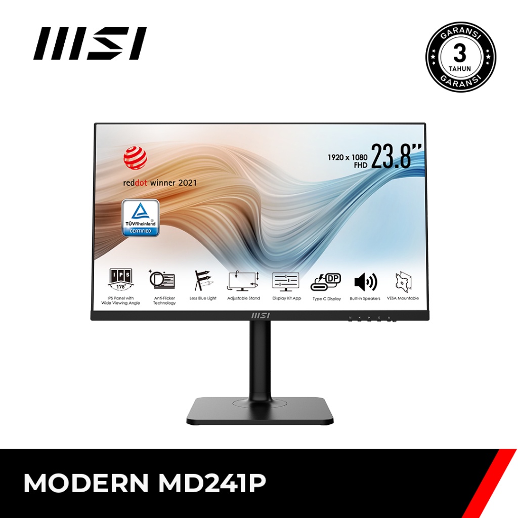 Jual MSI Monitor LED Modern MD241P 24"Inc | Shopee Indonesia
