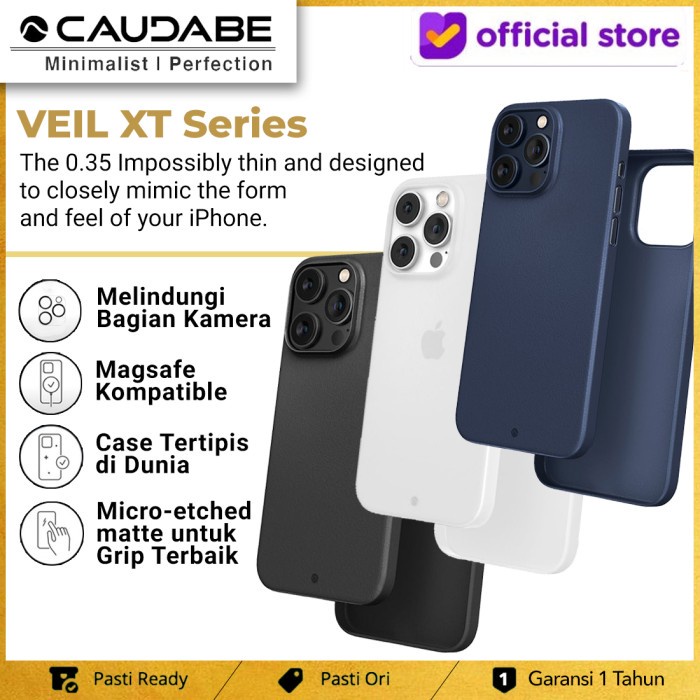 Jual Caudabe Veil XT Case iPhone 15 Pro Max / 15 Plus - Casing Slim ...