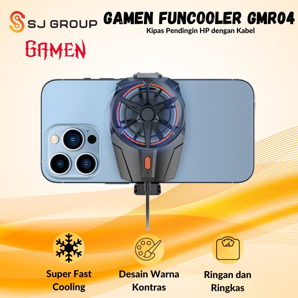 Jual GAMEN Funcooler GMR04 Kipas Pendingin HP Mobile Cooling Fan Gaming ...