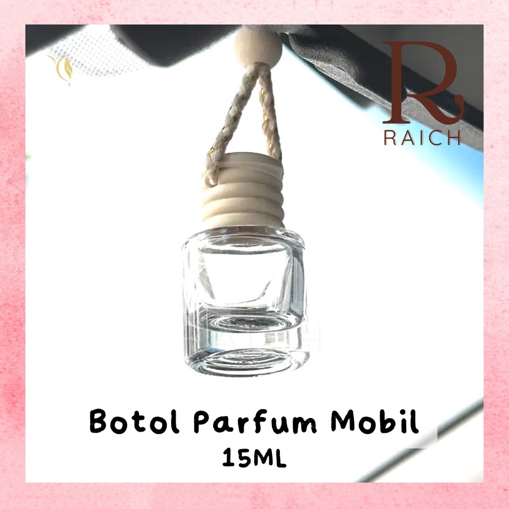 Jual 15ML Botol Perfume Mobil Car Diffuser Gantung Kaca Kayu Wood Lid ...