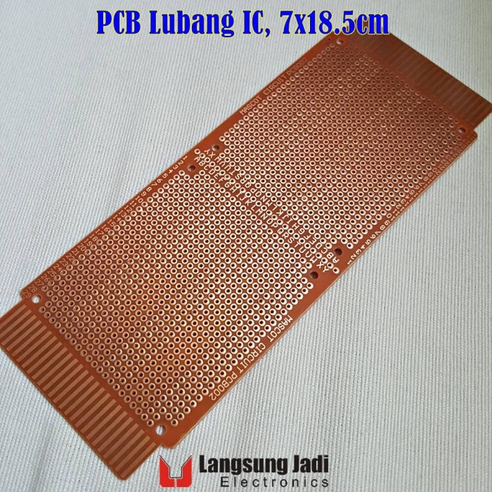 Jual PCB bolong lubang rapat (IC), ukuran 7.2x18.5 cm | Shopee Indonesia