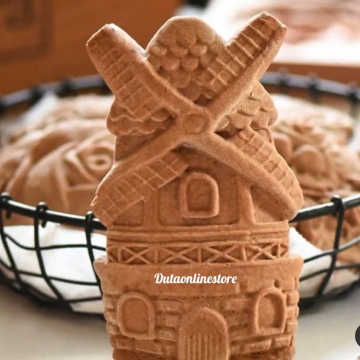 Jual Cetakan Kue Kayu Cookie Windmill Cookies Cutter Speculaas Kincir ...