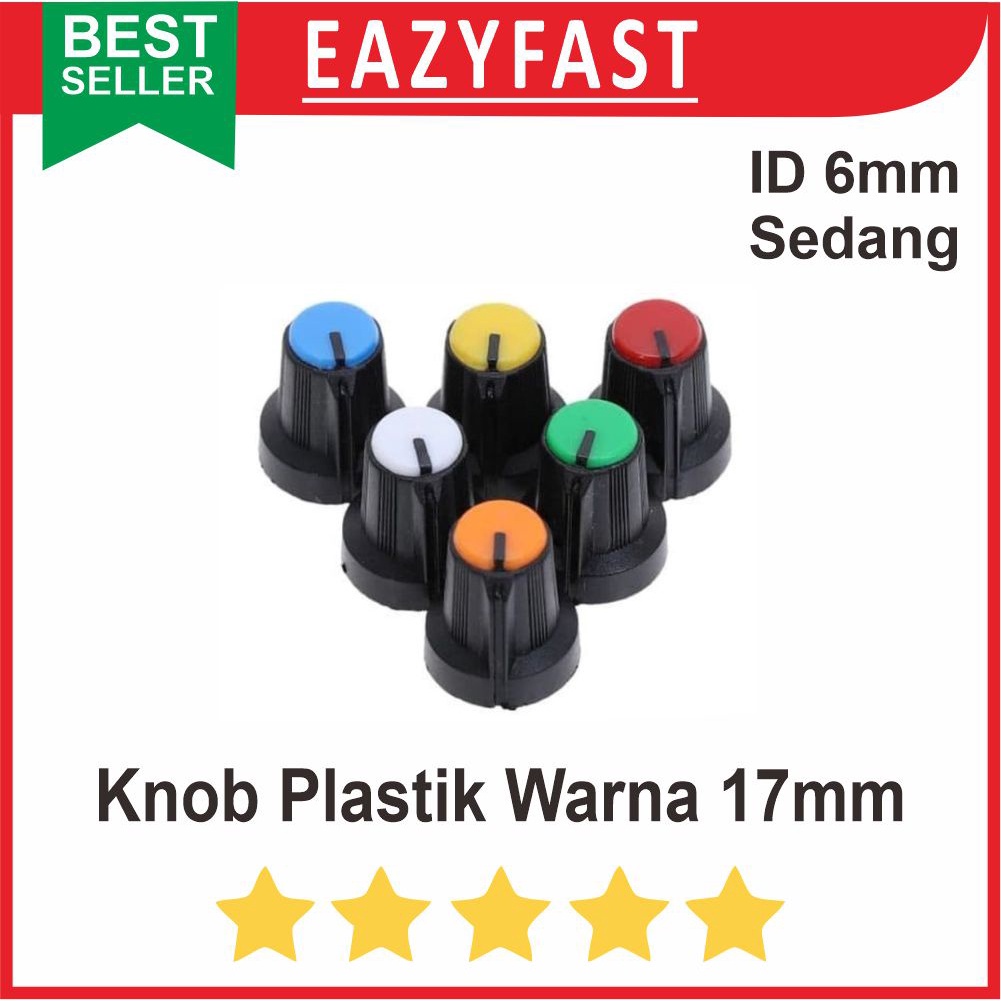 Jual Knob Knop Potensio Warna Tutup Potensiometer Putar Volume Adjust ...