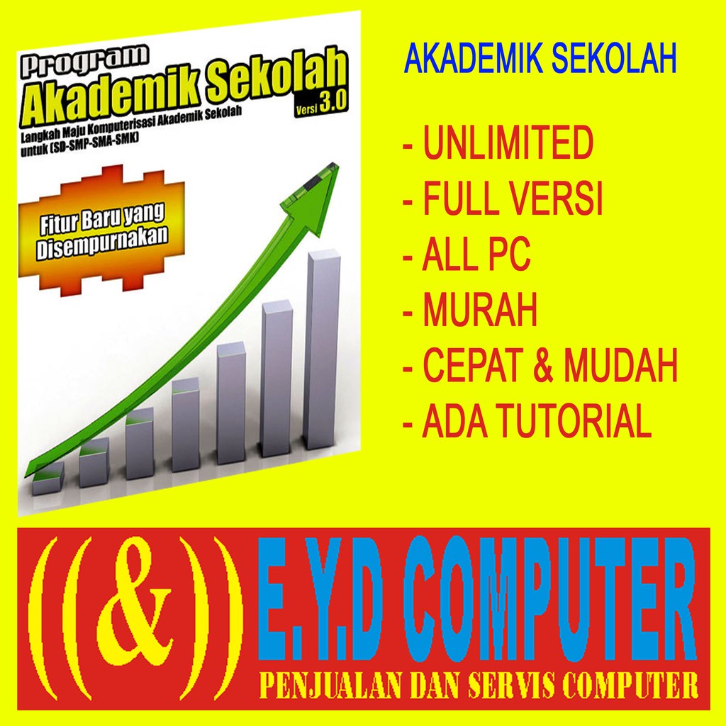 Jual PROGRAM AKADEMIK SEKOLAH FULL VERSION BANYAK PC APLIKASI ABSEN ...