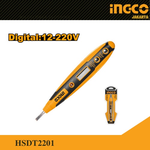 Jual Tespen Digital 135mm AC 100-500V - DC Test Pencil INGCO HSDT2201 ...