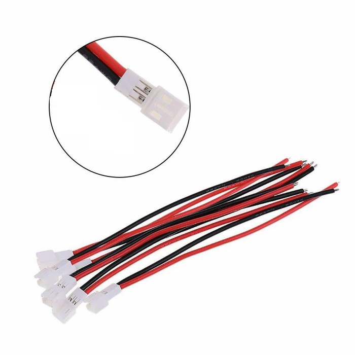 Jual RK27 1pcs Kabel Konektor JST PH2.0 PH 2.0 2Pin 2P Male Plug lipo baterai | Shopee Indonesia