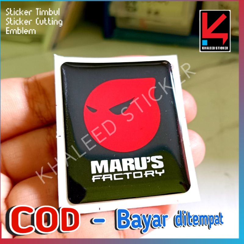 Jual Stiker timbul Emblem Marus Factory STIKER MOTOR Dasi vespa STIKER ...