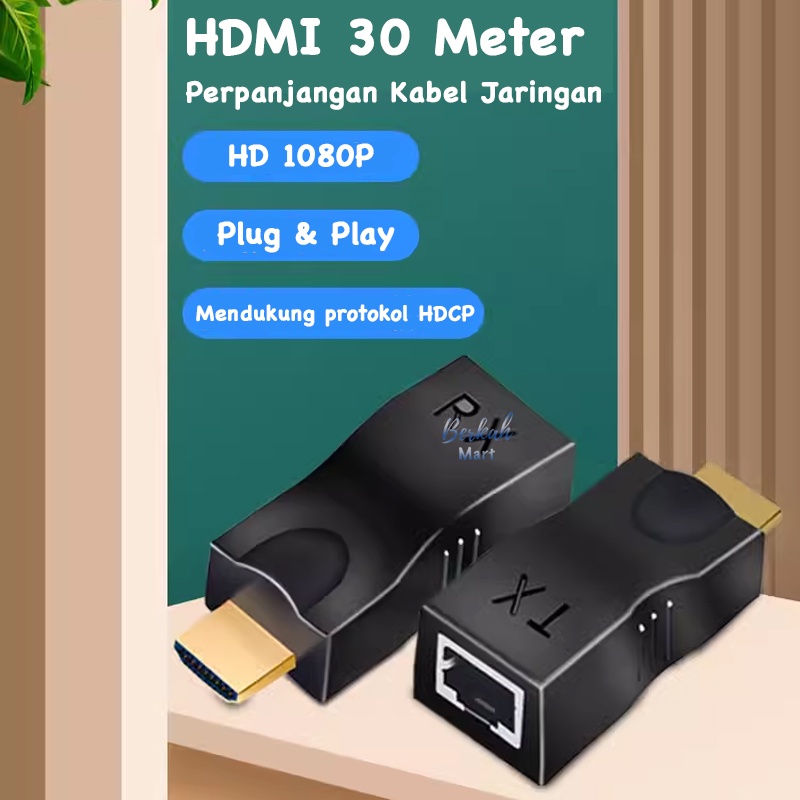 Jual Connector HDTV HDMI Extender 1080P Ful HD 2K 4K Rj45 Interface 3D ...