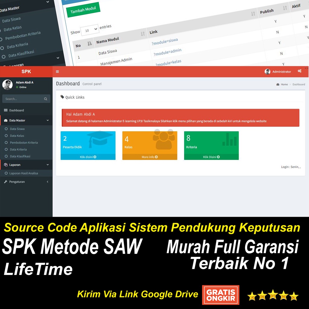 Jual Aplikasi Sistem Pendukung Keputusan SPK Metode SAW | Shopee Indonesia