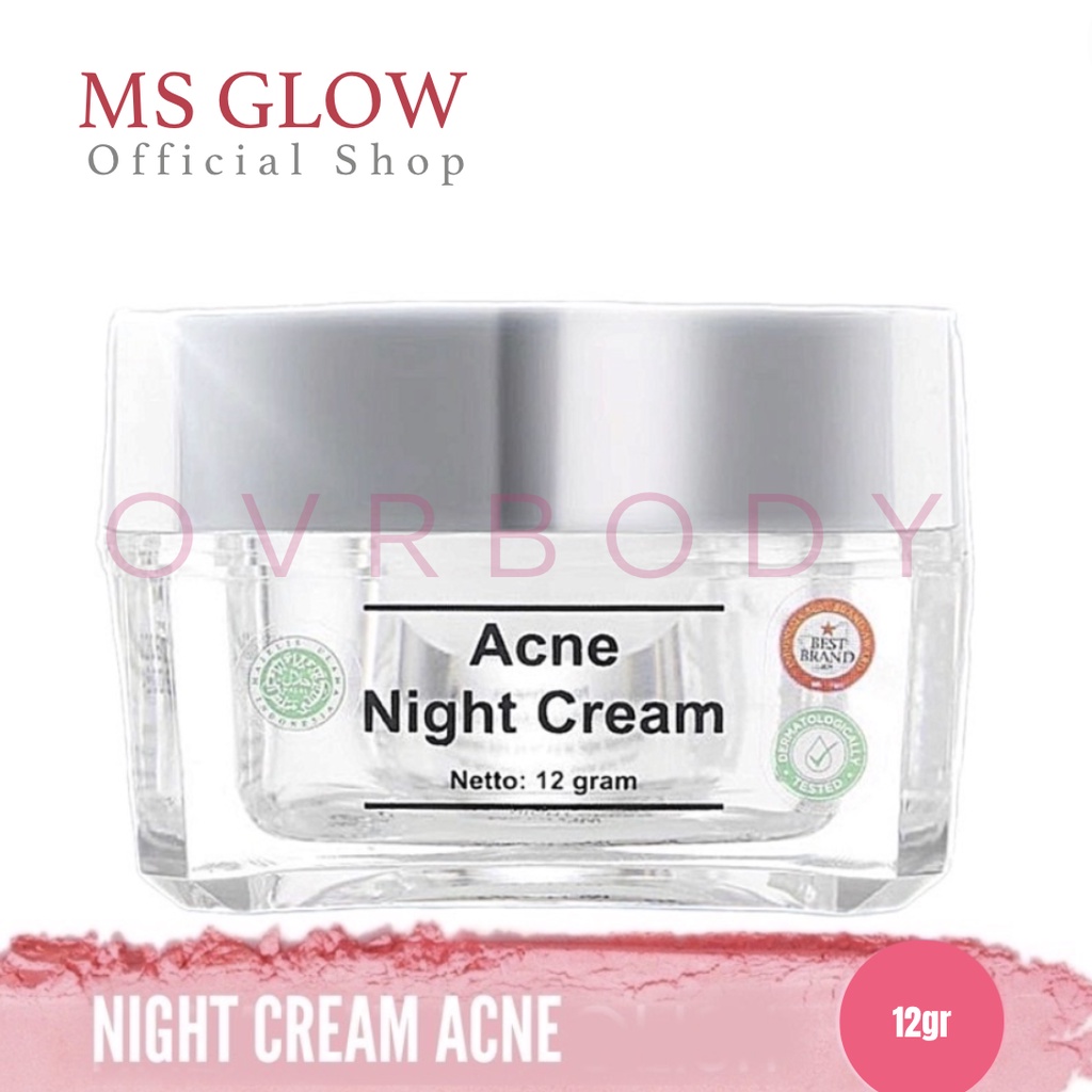 Jual ACNE NIGHT CREAM MS GLOW | Shopee Indonesia